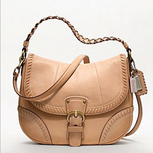Coach | Bags | Coach Poppy Whipstitch Hobo 904 Tannatural Bag | Poshmark